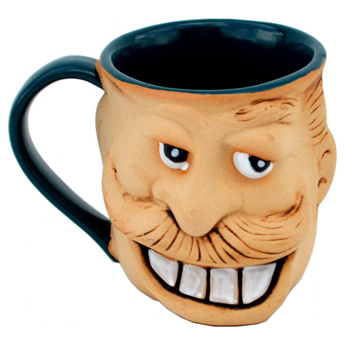 Ceramic Face Mugs | Funny Face Pottery Mugs – Always Azul Pottery